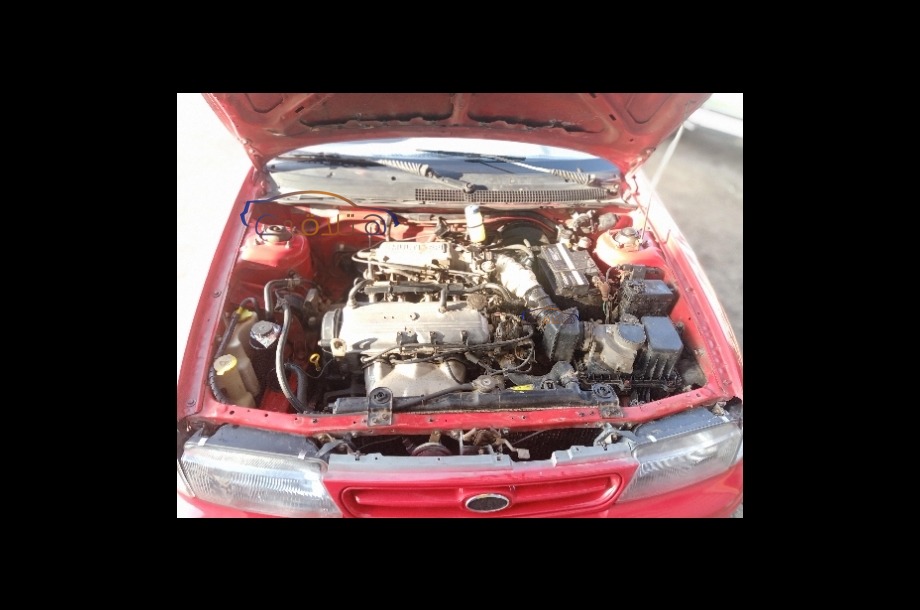 Sephia Kia 1995 El Minya Red 6308261 - Car for sale : Hatla2ee