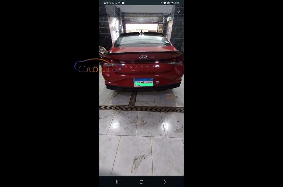 Elantra CN7 Hyundai 2022 Alexandria Red 6367483 - Car for sale : Hatla2ee