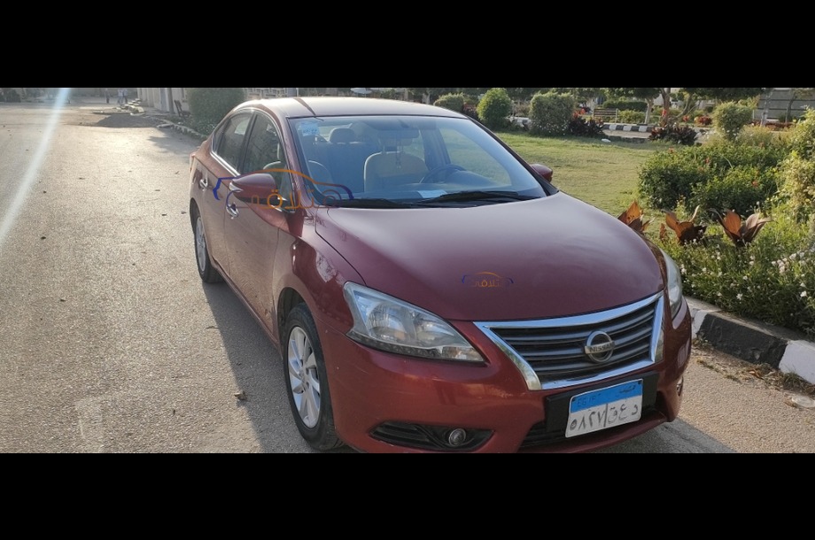 Sentra Nissan 2015 Mansoura Red 6417890 - Car for sale : Hatla2ee