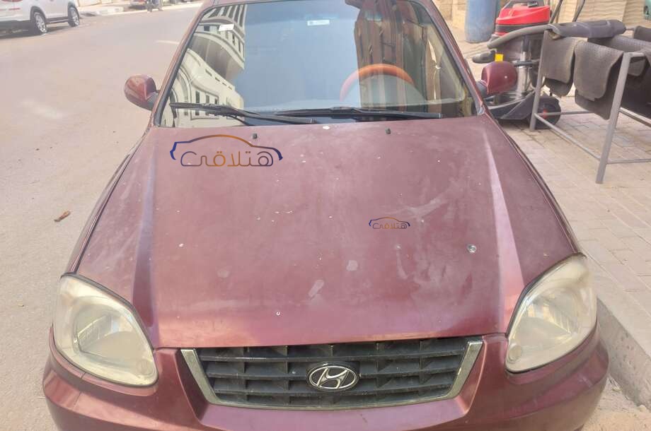 Verna Hyundai 2008 Faiyum Red 6455524 - Car for sale : Hatla2ee