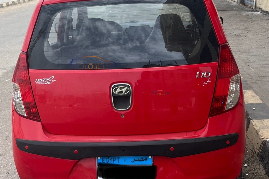 I10 Hyundai 2010 Damietta Red 6524852 - Car for sale : Hatla2ee