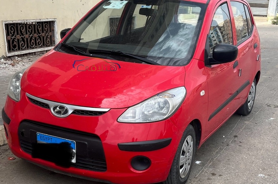 I10 Hyundai 2010 Damietta Red 6524852 - Car for sale : Hatla2ee