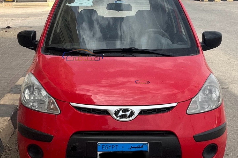 I10 Hyundai 2010 Damietta Red 6524852 - Car for sale : Hatla2ee