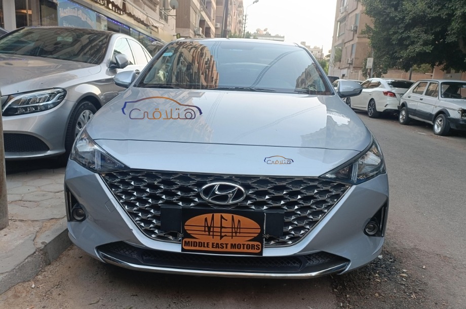 Accent HCI Hyundai 2022 Heliopolis Silver 6590879 - Car for sale : Hatla2ee