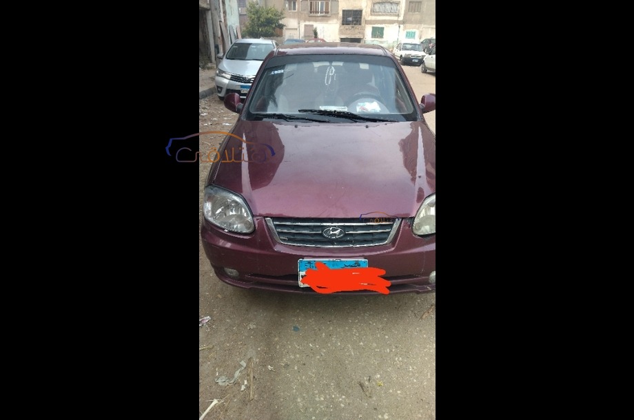 Verna Hyundai 2010 El Mahalla Dark red 6607541 - Car for sale : Hatla2ee