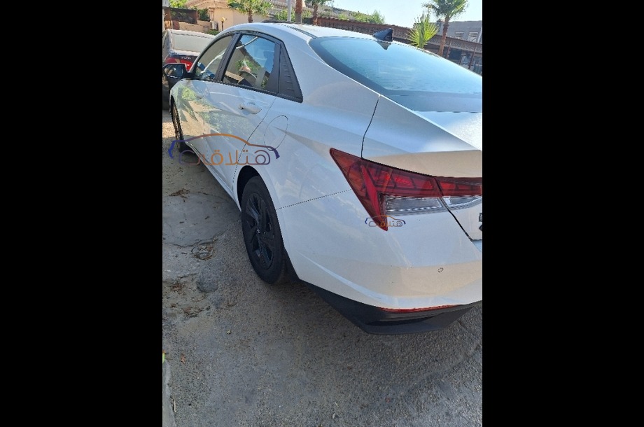 Elantra CN7 Hyundai 2021 Port Said White 6618059 - Car for sale : Hatla2ee