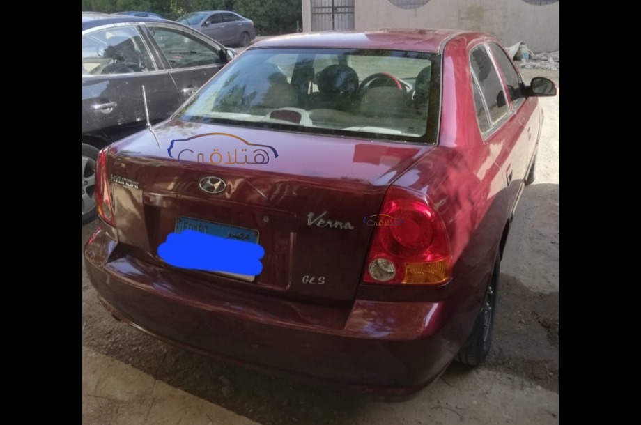 Verna Hyundai 2008 6 October Dark red 6687458 - Car for sale : Hatla2ee