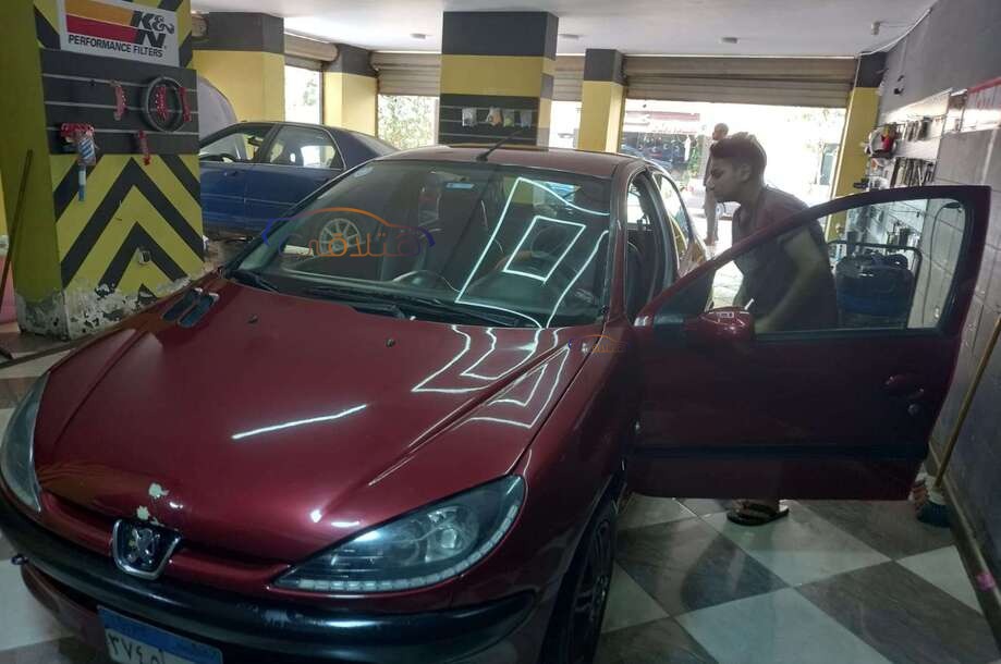 206 Peugeot 2003 Giza Red 6689650 - Car for sale : Hatla2ee