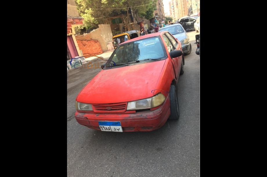 Excel Hyundai 1995 Saft El Laban Red 6718477 - Car for sale : Hatla2ee