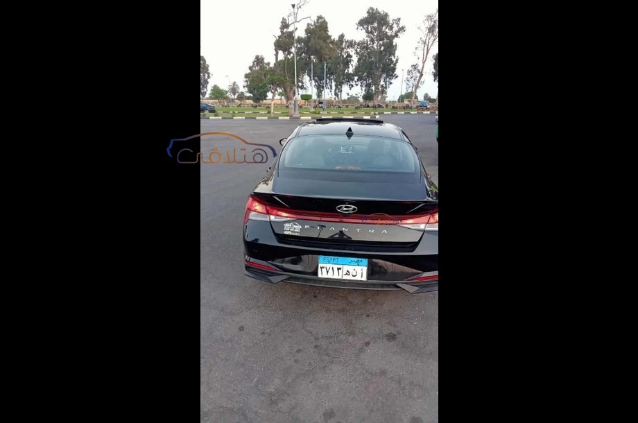 Elantra CN7 Hyundai 2021 Ismailia Black 6734305 - Car for sale : Hatla2ee