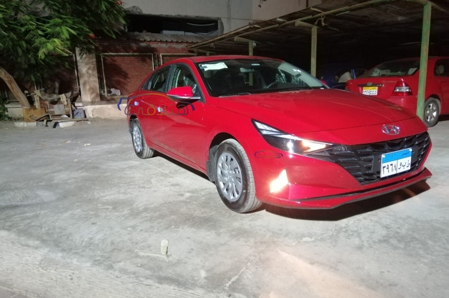 Elantra CN7 Hyundai 2021 Port Said Red 6739532 - Car for sale : Hatla2ee