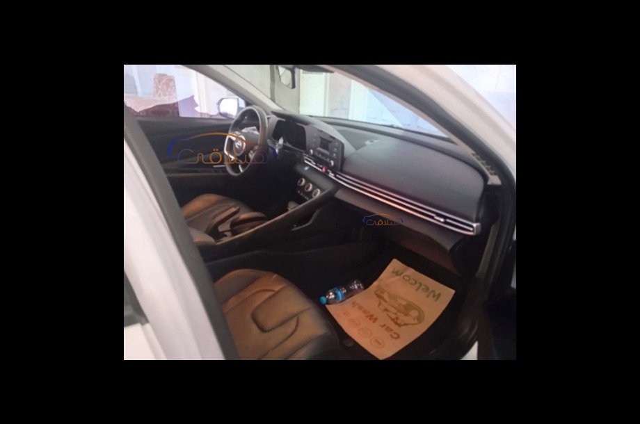 Elantra CN7 Hyundai 2021 El Minya White 6767878 - Car for sale : Hatla2ee