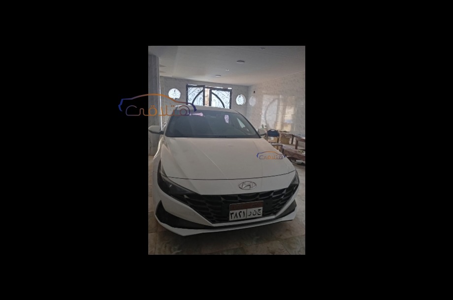 Elantra CN7 Hyundai 2021 El Minya White 6767878 - Car for sale : Hatla2ee