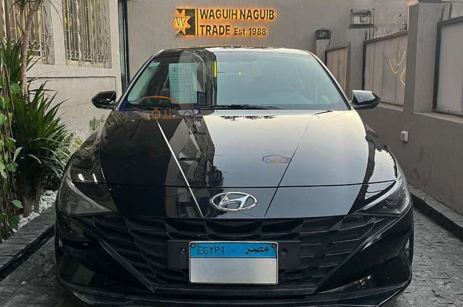 Elantra CN7 Hyundai 2021 Heliopolis Black 6863138 - Car for sale : Hatla2ee