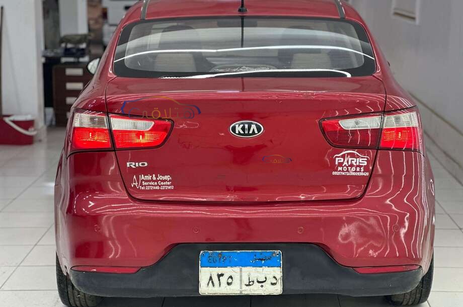 Rio Kia 2016 6 October Dark red 6875985 - Car for sale : Hatla2ee