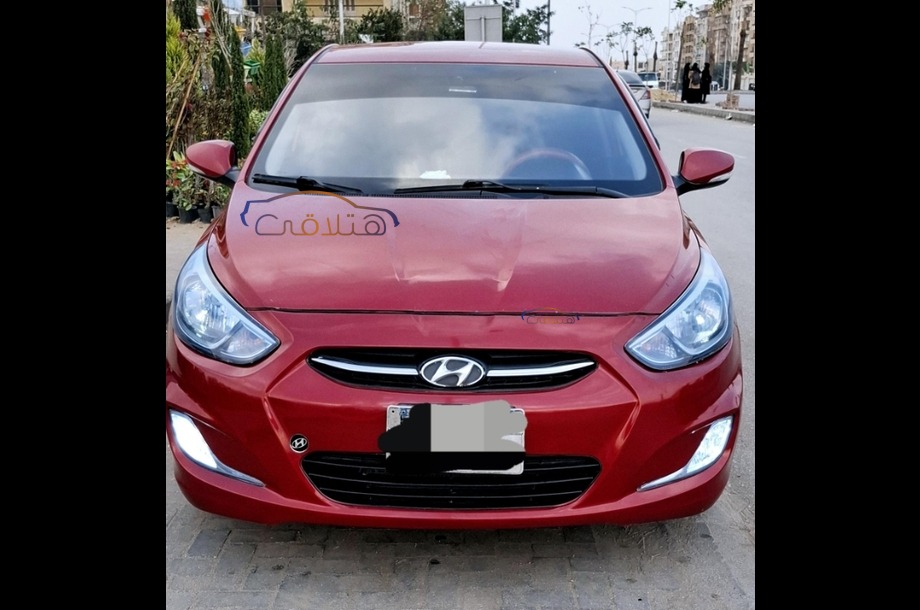 Accent RB Hyundai 2016 6 October Red 6888188 - Car for sale : Hatla2ee