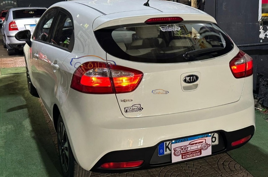 Rio Kia 2015 Heliopolis White 6889676 - Car for sale : Hatla2ee