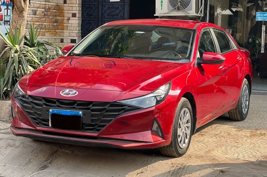 Elantra CN7 Hyundai 2021 Cairo Red 6892097 - Car for sale : Hatla2ee