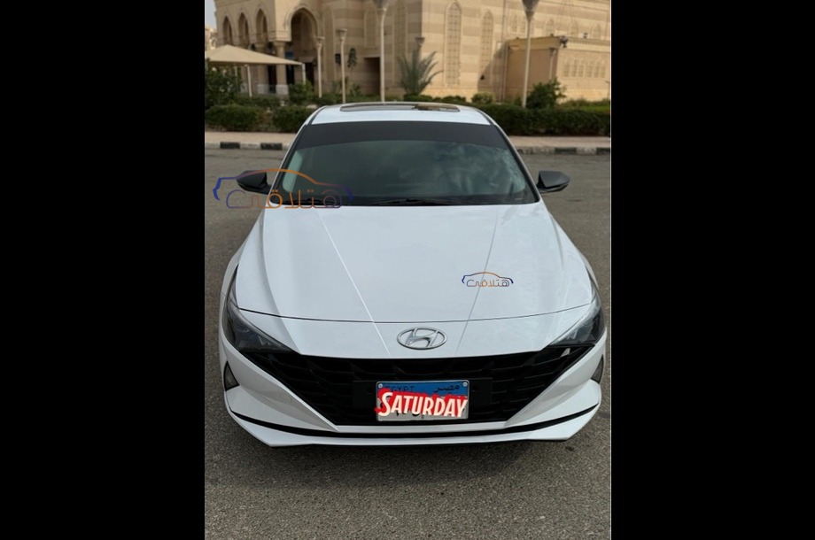 Elantra CN7 Hyundai 2021 Zagazig White 6901549 - Car for sale : Hatla2ee