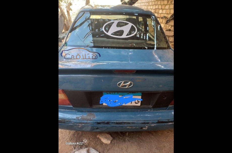Excel Hyundai 1995 El Minya Dark blue 6912377 - Car for sale : Hatla2ee