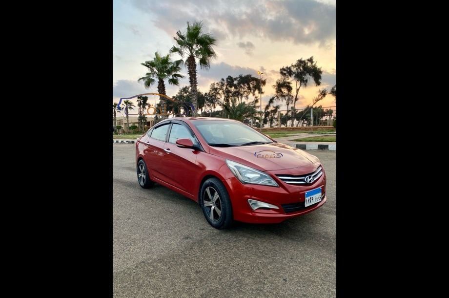 Solaris Hyundai 2016 Port Said Dark red 6922930 - Car for sale : Hatla2ee