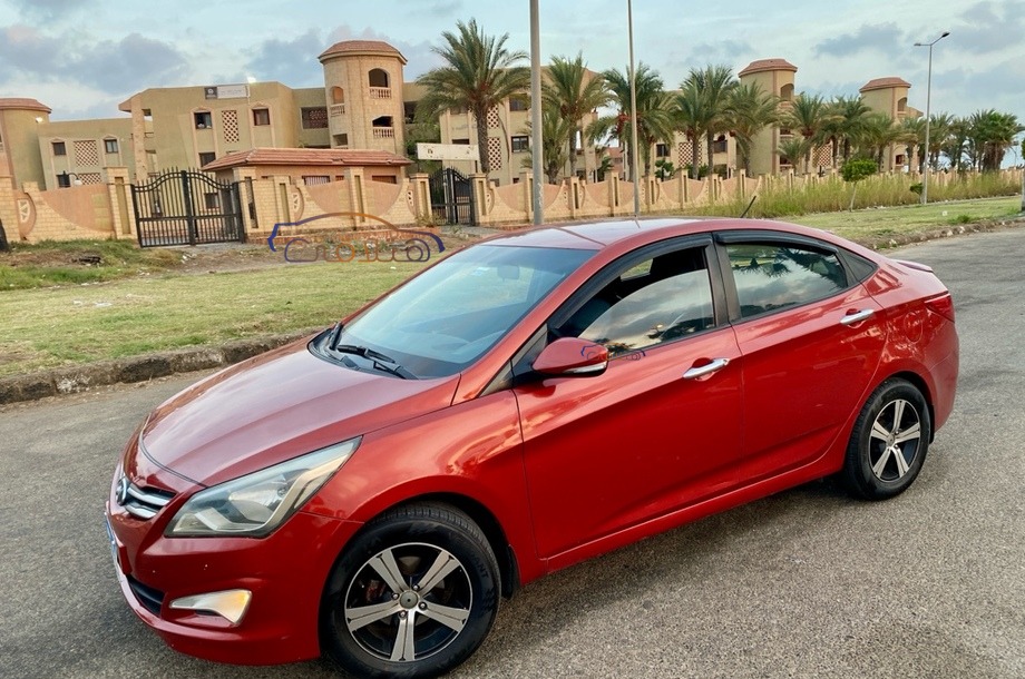 Solaris Hyundai 2016 Port Said Dark red 6922930 - Car for sale : Hatla2ee