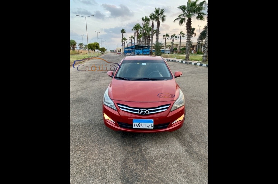 Solaris Hyundai 2016 Port Said Dark red 6922930 - Car for sale : Hatla2ee