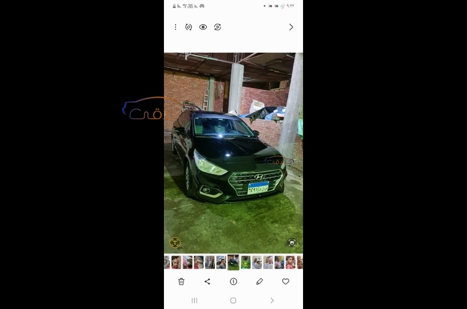 Accent HCI Hyundai 2020 Cairo Black 6933077 - Car for sale : Hatla2ee