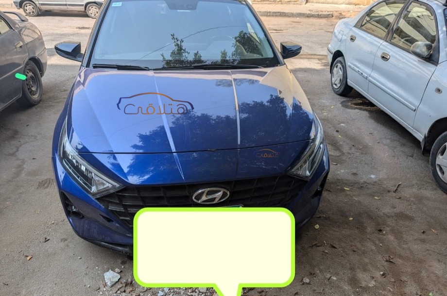 I20 Hyundai 2022 Cairo Blue 6957108 - Car for sale : Hatla2ee