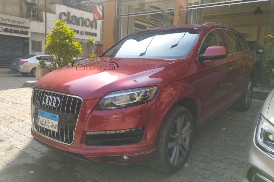 Q7 Audi 2014 Mohandessin Dark red 6959064 - Car for sale : Hatla2ee