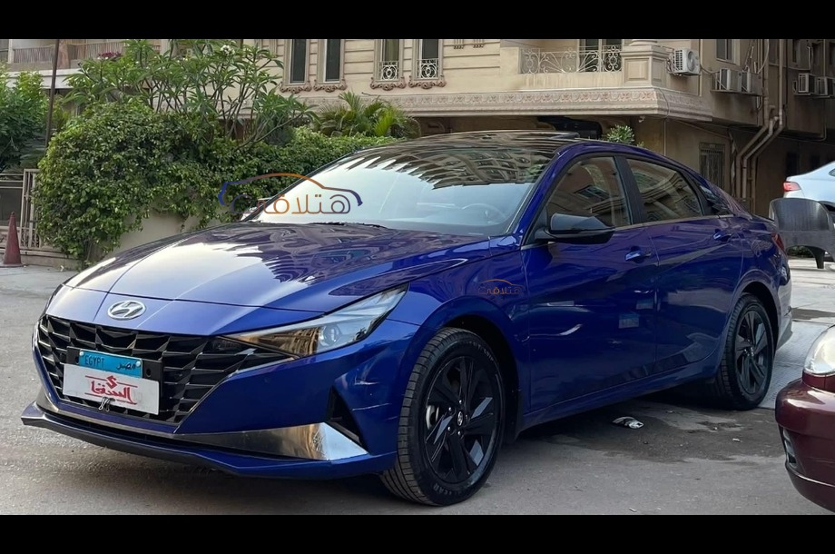 Elantra CN7 Hyundai 2021 Cairo Blue 6959311 - Car for sale : Hatla2ee