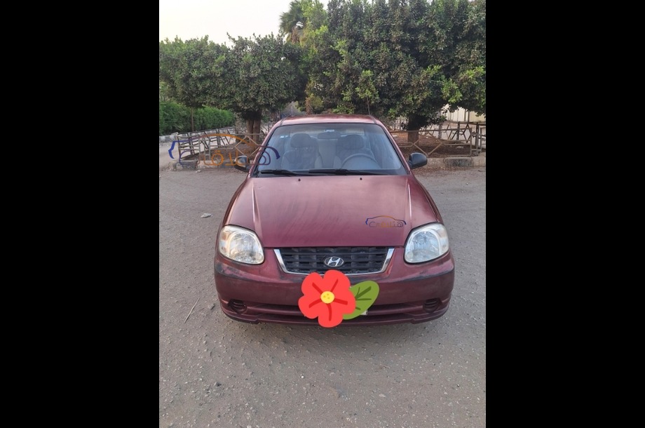 Verna Hyundai 2010 Heliopolis Dark red 6965596 - Car for sale : Hatla2ee