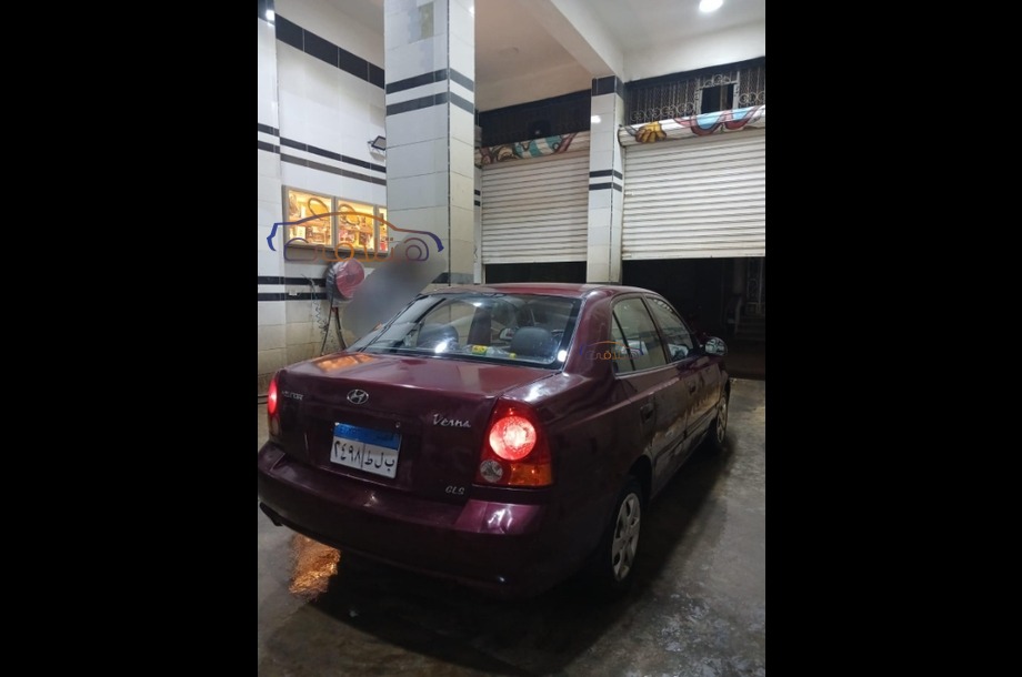 Verna Hyundai 2006 Monufia Dark red 6970706 - Car for sale : Hatla2ee
