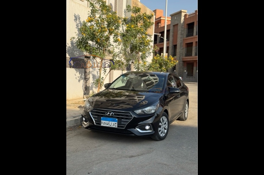 Accent HCI Hyundai 2020 Mokattam Black 6994613 - Car for sale : Hatla2ee
