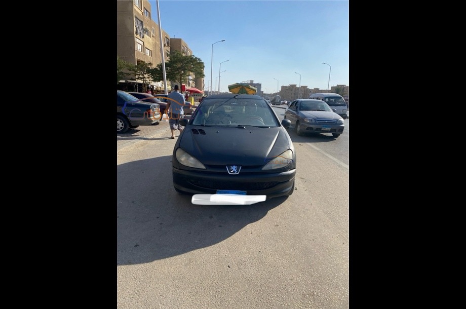 206 Peugeot 2006 El Haram Black 7003605 - Car for sale : Hatla2ee