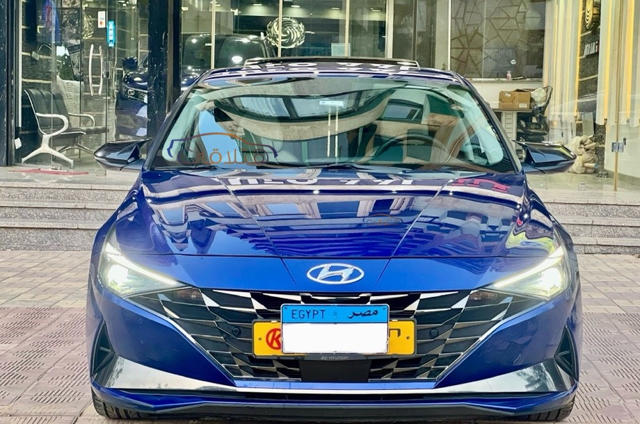 Elantra CN7 Hyundai 2021 Nasr city Blue 7006716 - Car for sale : Hatla2ee