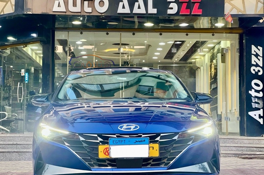 Elantra CN7 Hyundai 2021 Nasr city Blue 7006716 - Car for sale : Hatla2ee