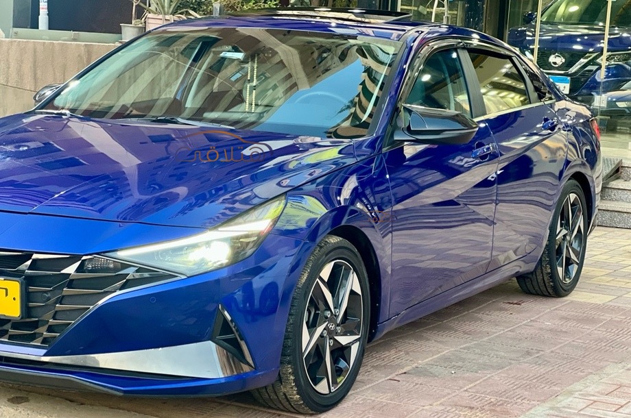 Elantra CN7 Hyundai 2021 Nasr city Blue 7006716 - Car for sale : Hatla2ee