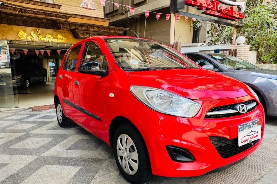 I10 Hyundai 2013 Heliopolis Red 7009912 - Car for sale : Hatla2ee