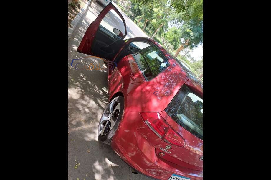 Golf 7 Volkswagen 2015 Nasr city Dark red 7014752 - Car for sale : Hatla2ee