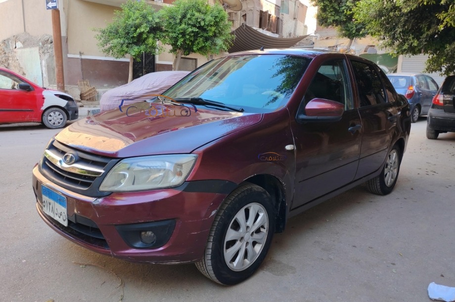 Granta Lada 2018 El Minya Dark red 7018646 - Car for sale : Hatla2ee