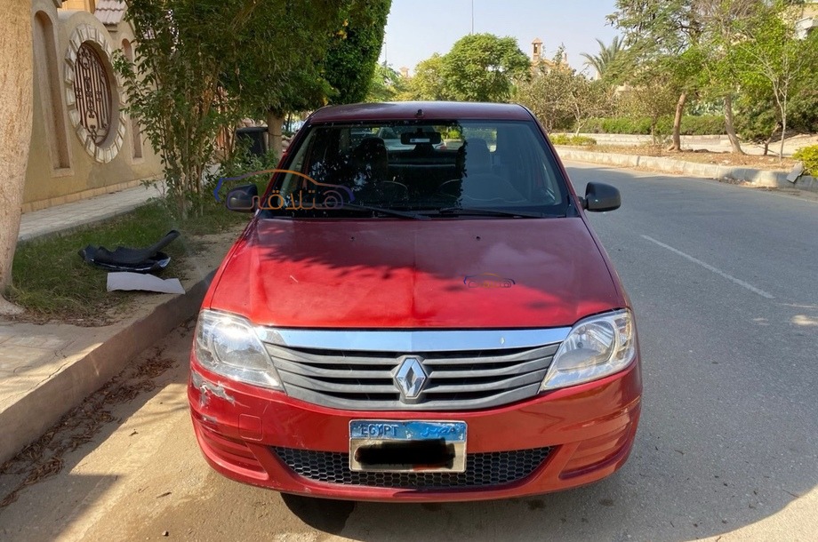 Logan Renault 2013 6 October Dark red 7095247 - Car for sale : Hatla2ee